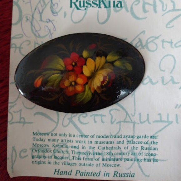Jewelry | Vintage Hand Painted Russian Brooch | Poshmark